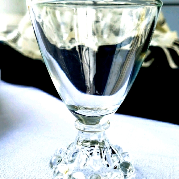 BUBBLE BOOPIE HOBNAIL | Dining | 6 Vintage Glass Bubble Boopie With ...